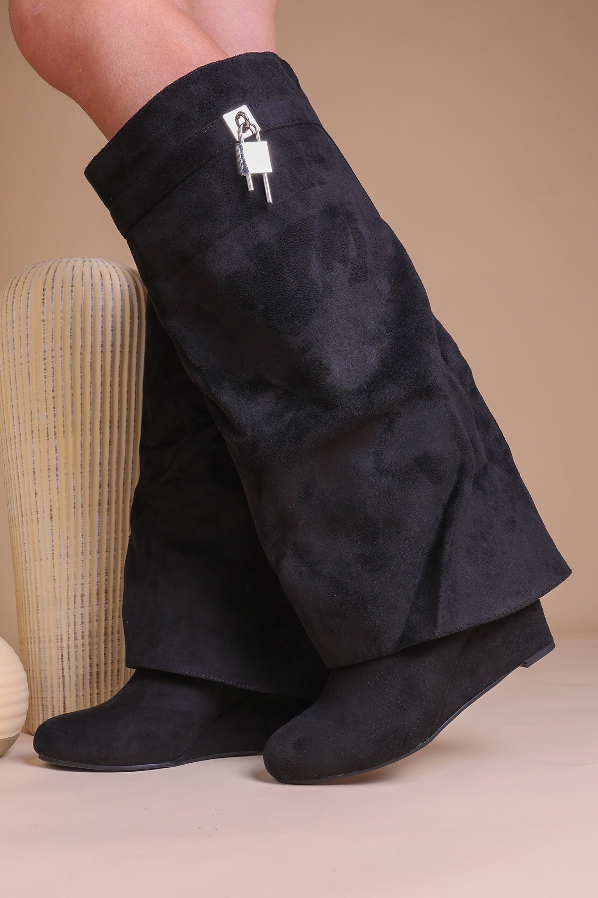 Fold Over Boots - Miss Moda Luxe